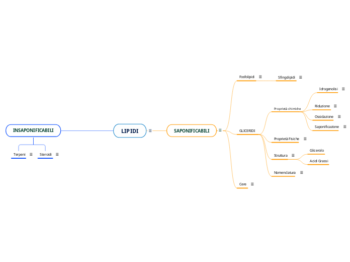 LIPIDI - Mind Map